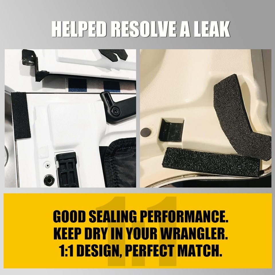 Hard Top Leak Seal Kit 17pcs for 07-17 Jeep Wrangler 2018 Wrangler JK ...