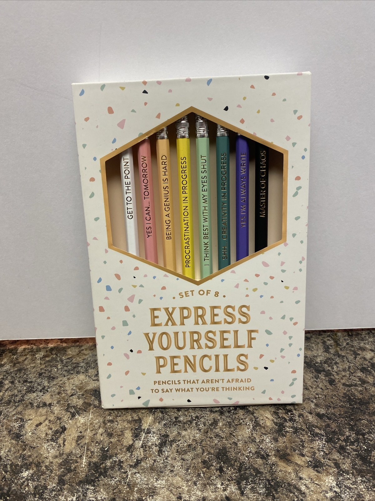 Eccolo Set of 8 Express Yourself Pencils Creativity Genius New Sealed ...