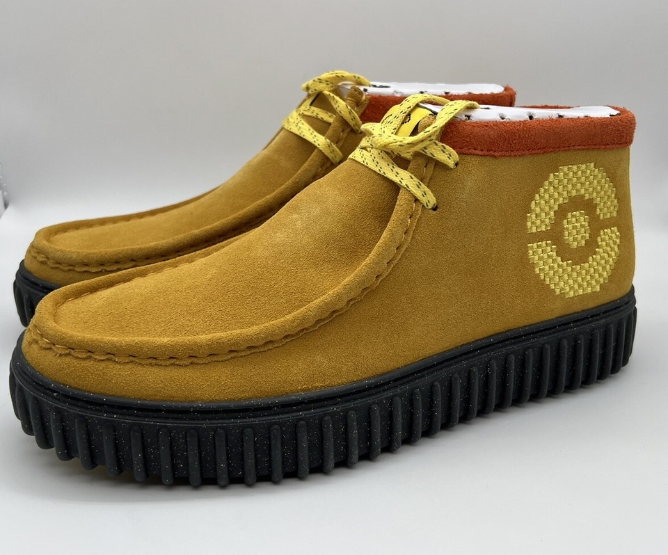 CLARKS x Pokémon Torhill Explore Men's Size 10 Boots - Yellow Pikachu ...