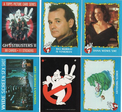 1989 Topps Ghostbusters II 2 Trading Cards & Stickers - Pack Fresh ...