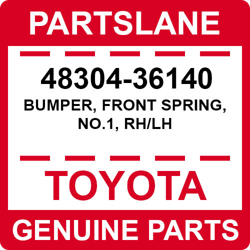 48304-36140 Toyota OEM Genuine BUMPER, FRONT SPRING, NO.1, RH/LH | eBay