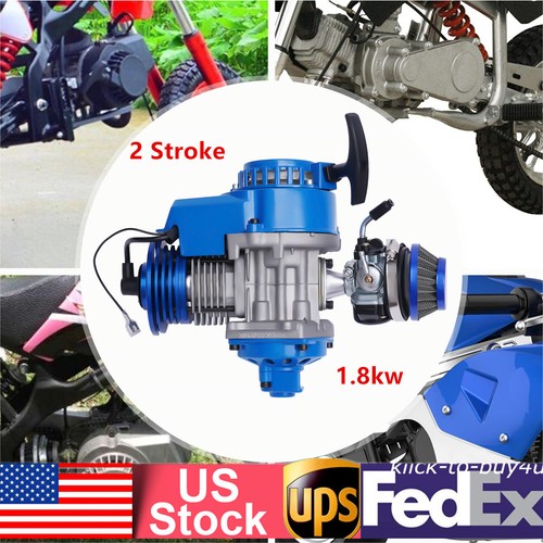 2 Stroke HP Racing Engine Motor 49cc 47cc 50cc Pocket/Quad/Dirt Bike ...
