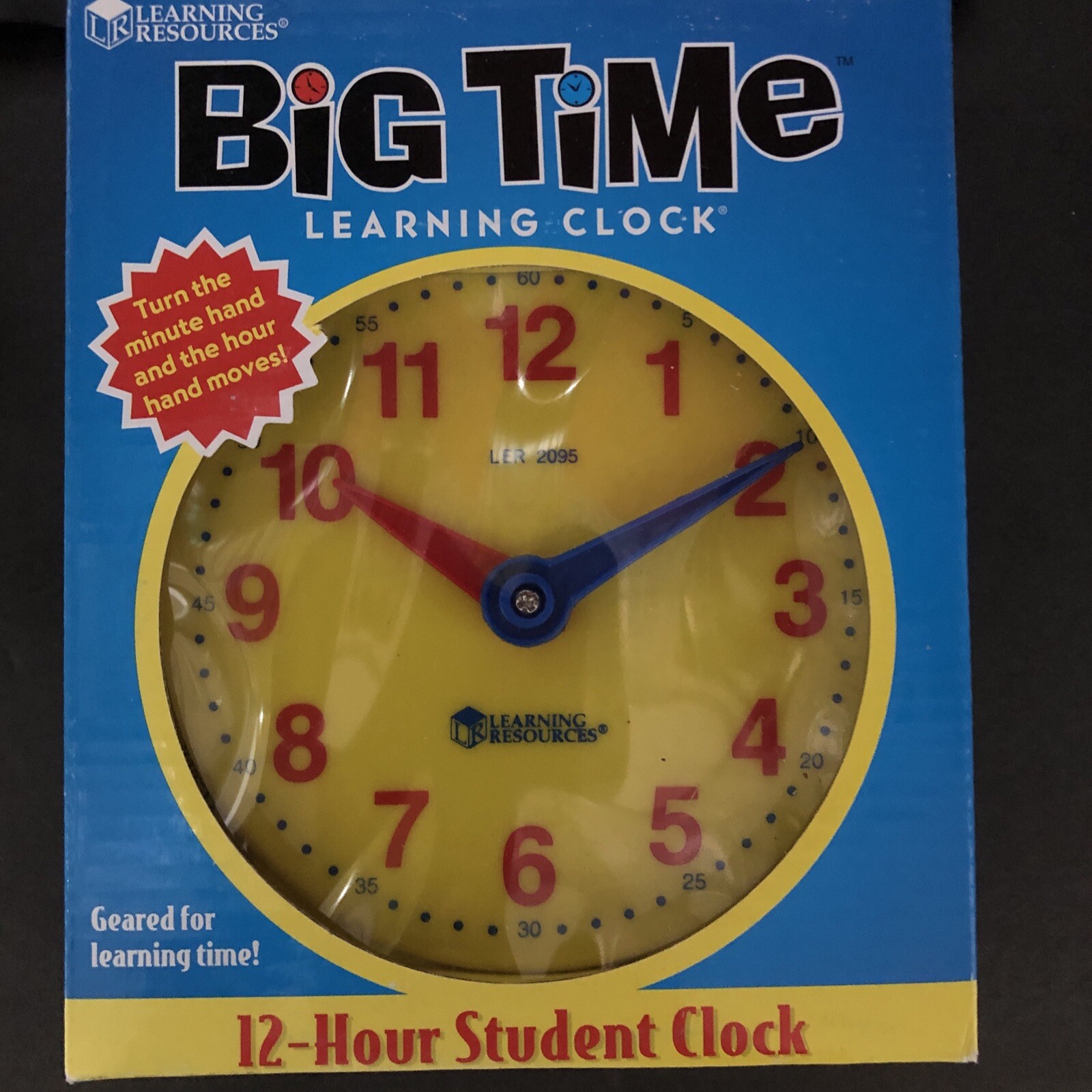 Learning Resources | Big Time 12-Hour Clock |Tell The Time Educational ...