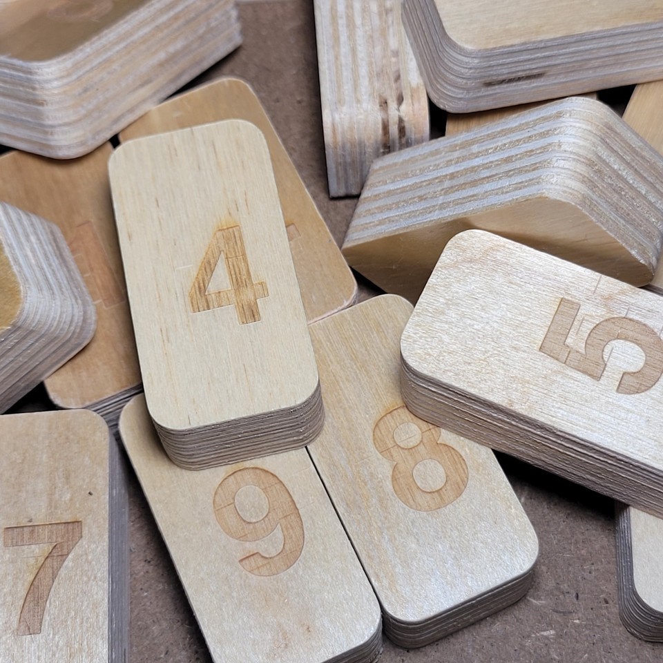 Little Numbers Math Manipulatives By Lily And River Canvas Pouch Number ...