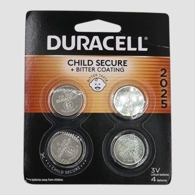 Duracell Child Secure + Bitter Coating 3V Lithium Batteries 4 Pcs ...