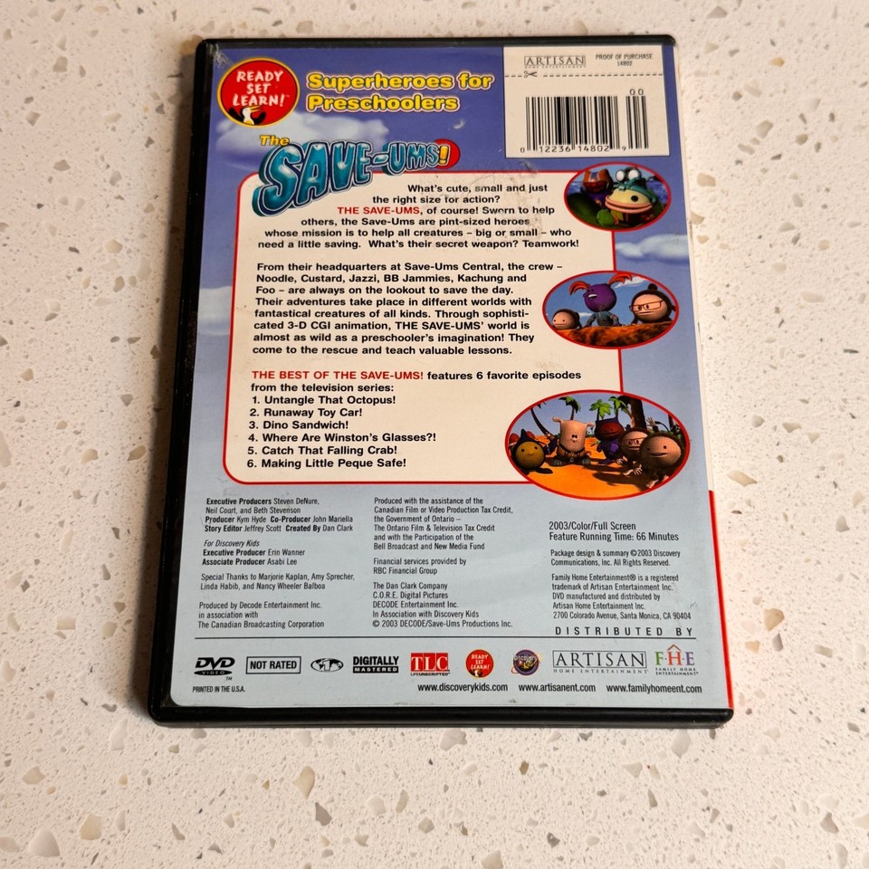The Best of The Save Ums Preschool Superheroes DVD Educational Kids ...