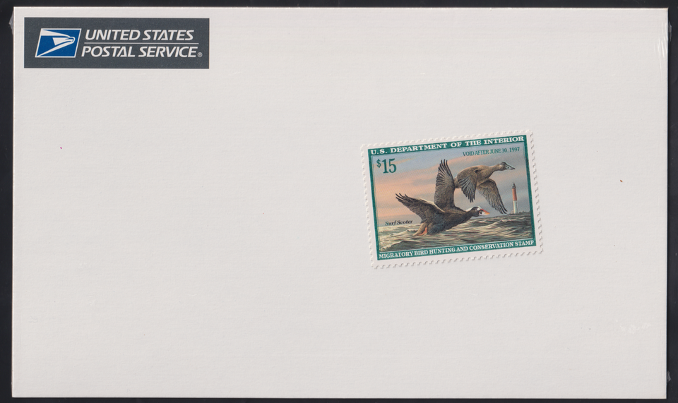 RW63 1996 Surf Scooter Duck Stamp, Post Office FRESH, in original ...