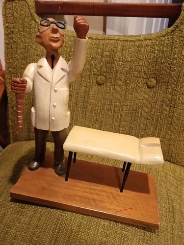 Wooden Chiropractor Sculpture Romer Vintage Advertising Mid Century Dr ...
