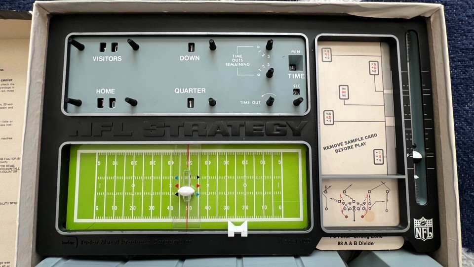 1970 NFL Strategy Board Game TUDOR 1st Edition Version Model No. 100 ...