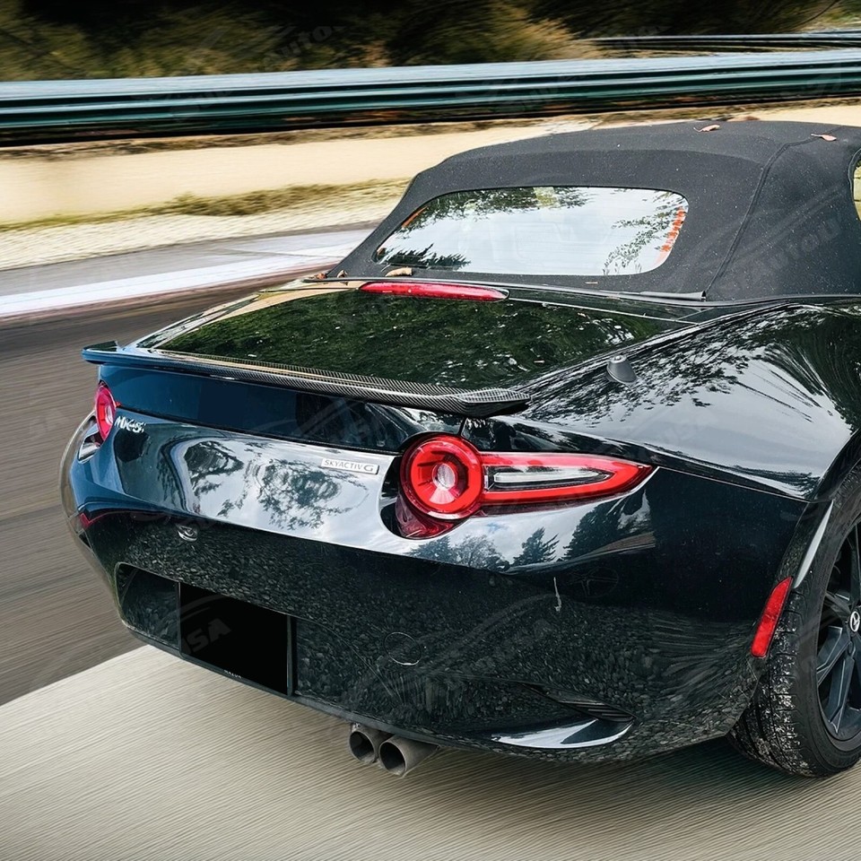 For 2016-2025 Mazda Miata ND MX5 Rear Trunk Spoiler Wing Deck Lid Real ...