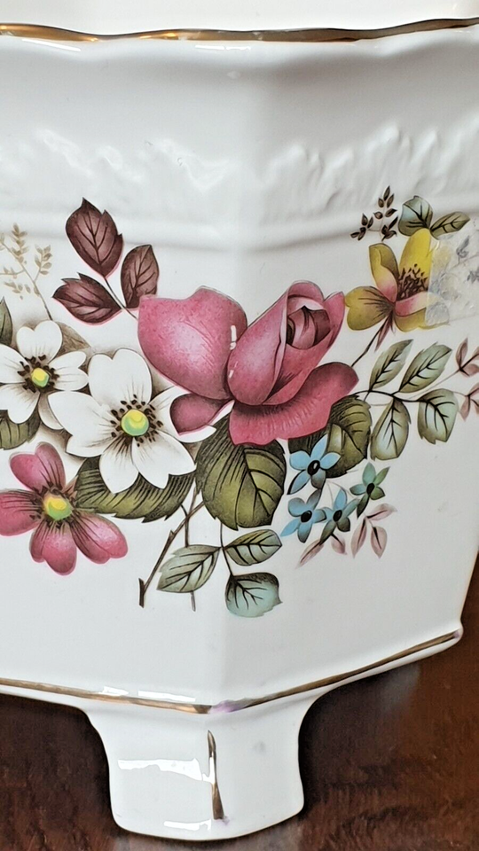 Vintage Norcroft Fine Bone China Decorative Plant Pot | eBay UK