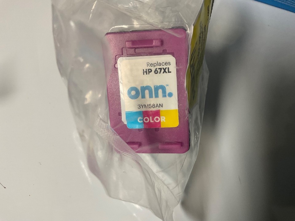 New Onn Replacement Color Printer Ink Cartridge For HP 67XL Compatible ...