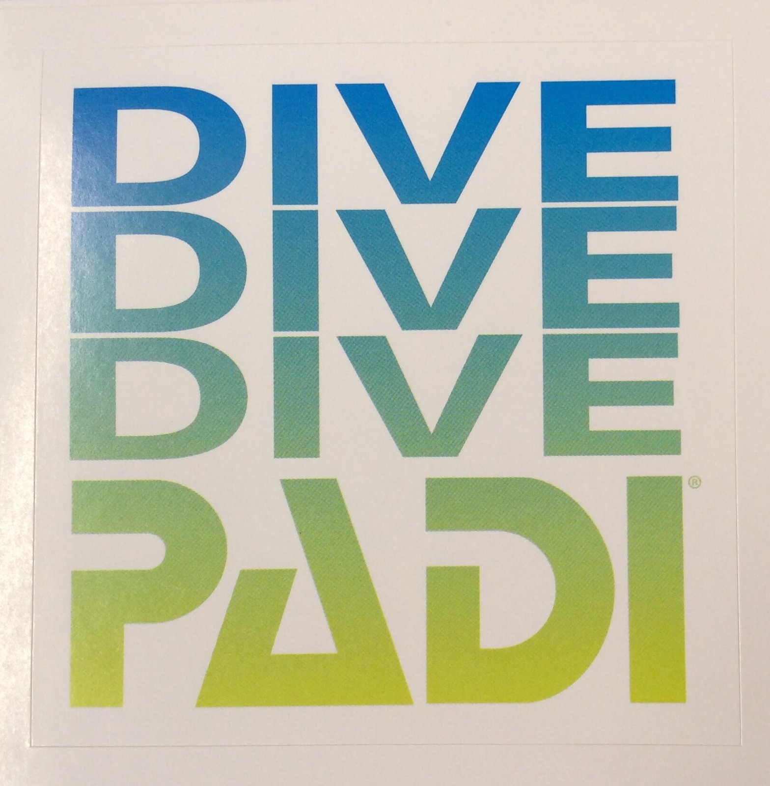 PADI Dive sticker scuba diving fun equipment gear snorkel divers open ...