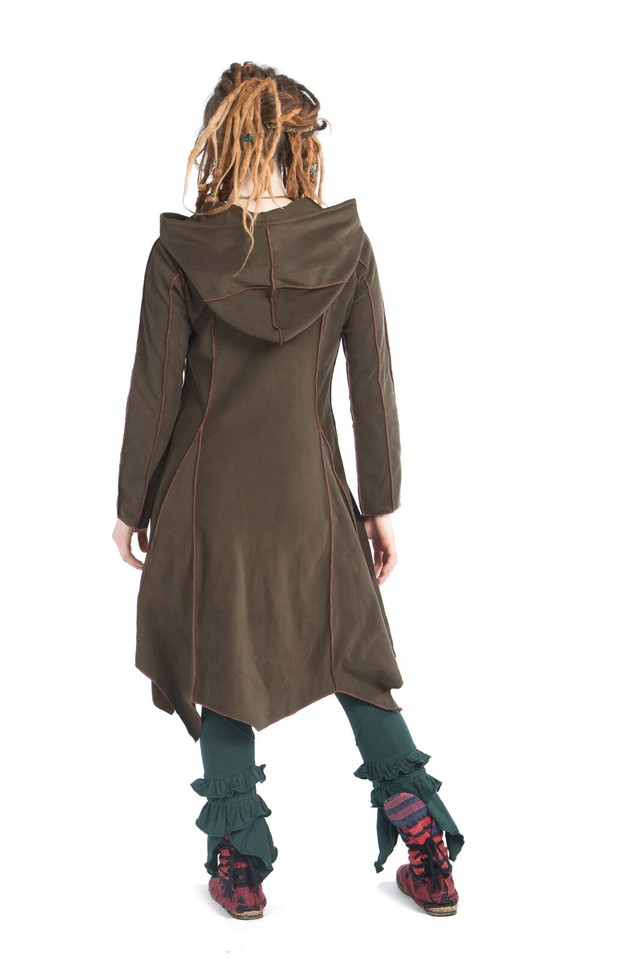 Psy Trance Clothing, Hippy Jacket, Pixie Goth Boho Cloak Jacket XXL ...