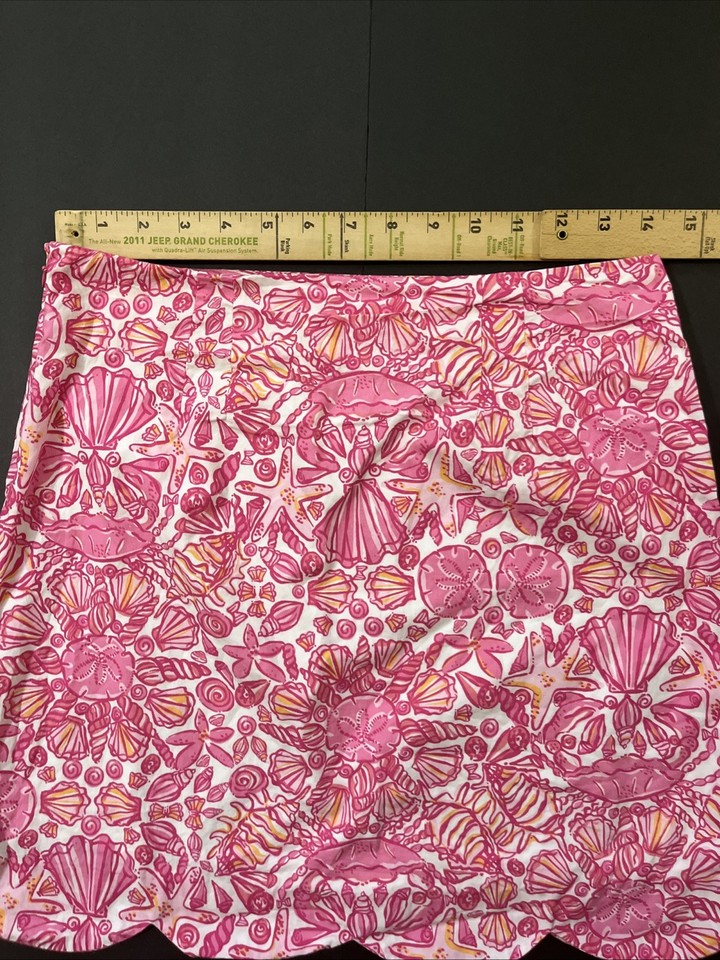 Lilly Pulitzer Women's Sailors Valentine Lynnie Skirt, Scallop Hem ...