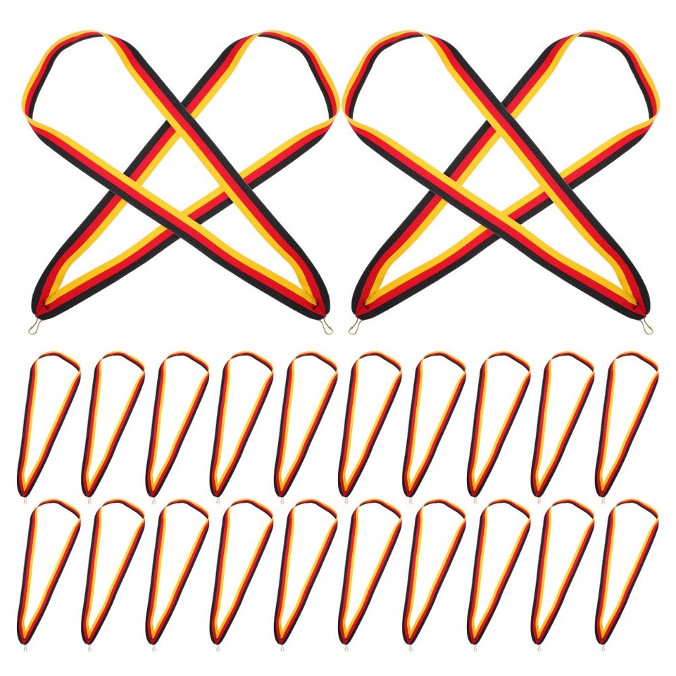 30pcs Medal Ribbons: Award Lanyards with Safety Release Clip - Neck ...