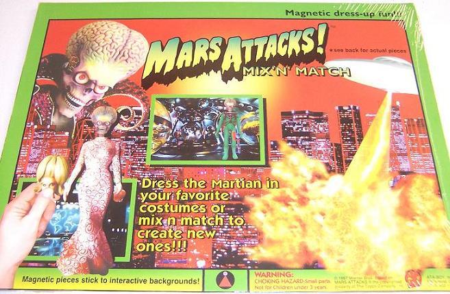 Mars Attacks RARE Vintage 1997 magnetic dress up kit | eBay