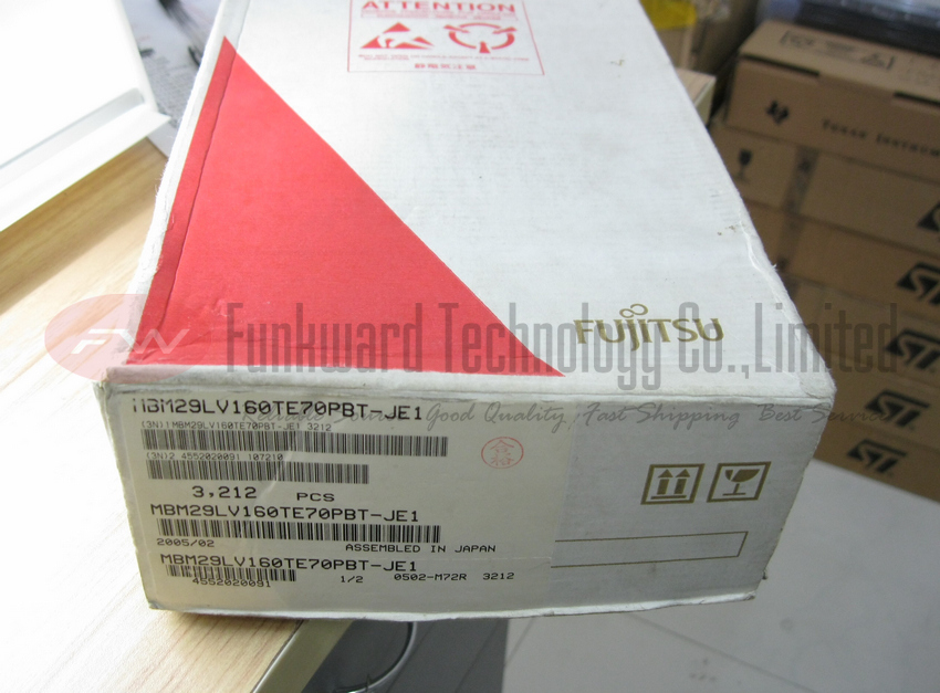 Fujitsu MBM29LV160TE70PBT FLASH MEMORY 16M(2M x 8/1M x16 )BIT BGA48 x ...