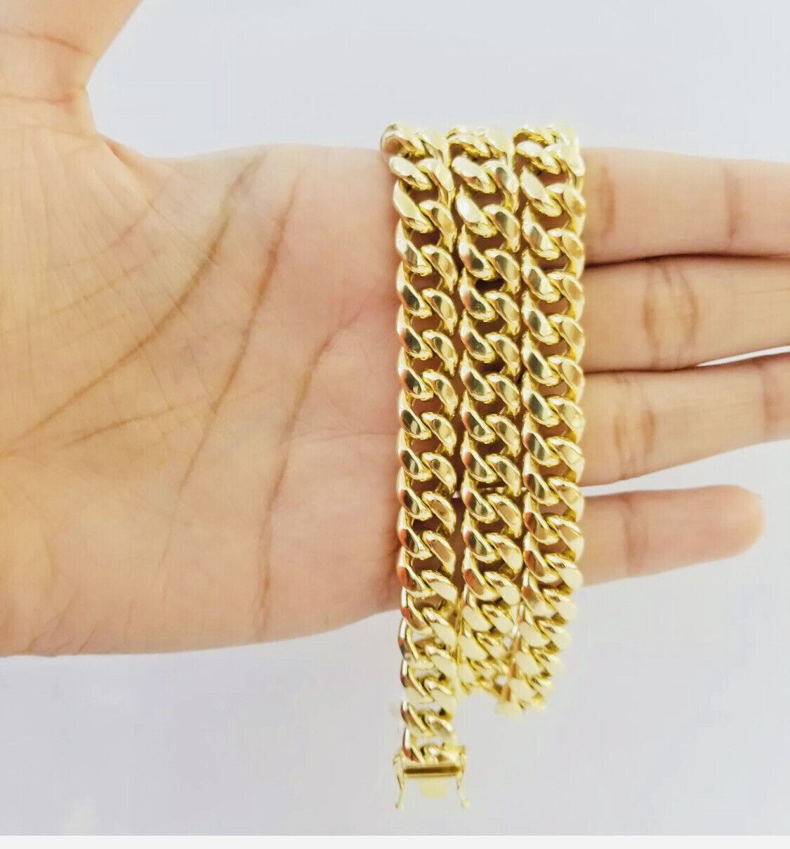 clearance cheap online sale REAL 10k Yellow GoldMiami Cuban Chain 8mm ...