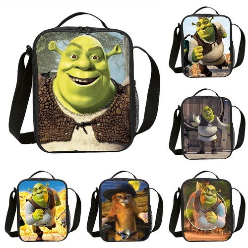Shrek Insulated Lunch Bag School Snack Box Picnic Lunchbox Bag Kids ...
