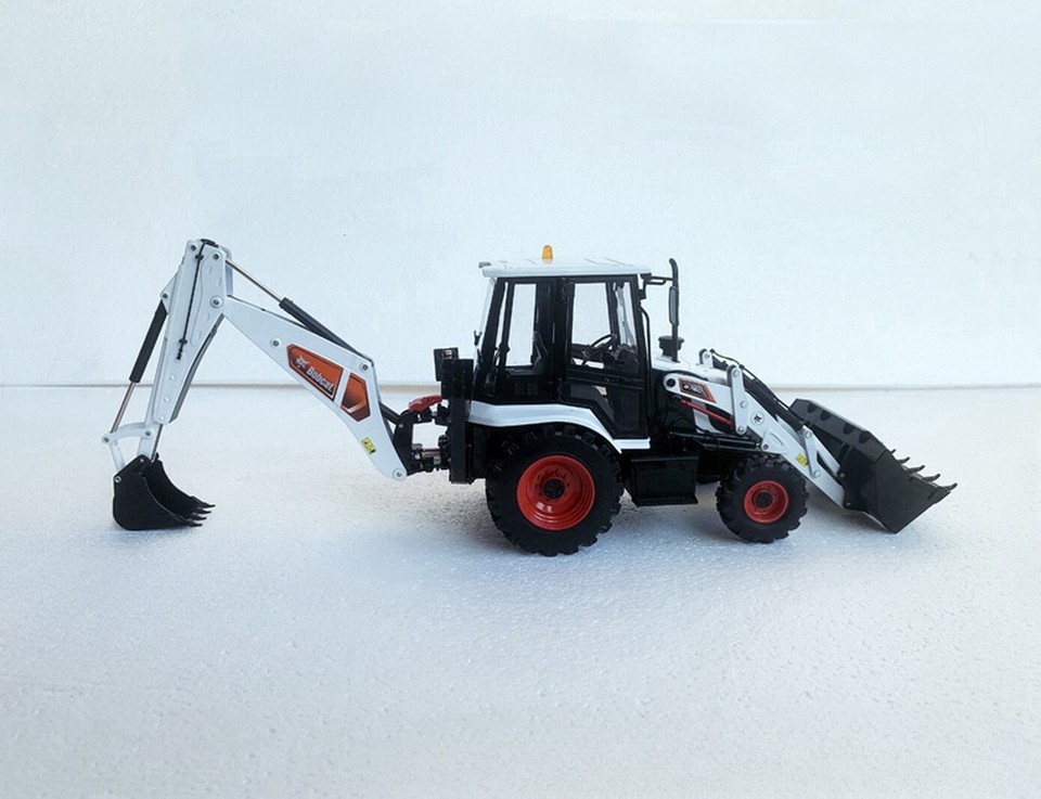 1/25 Scale Bobcat B760 Backhoe Loader Diecast Model Toy Collection Gift ...