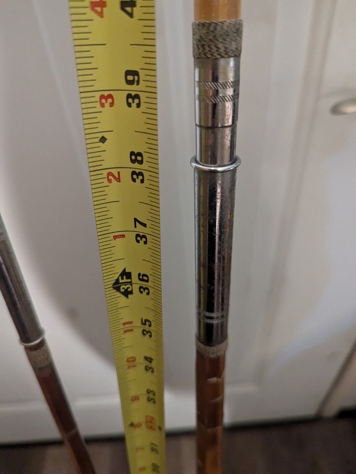 Kyoto-ya Split Bamboo Japanese Fly/Spin Fishing Rod 1960's? 2 In 1 ...