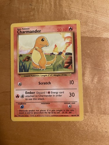 Rare Pokémon TCG Charmander Base Set 46/102 1999 - Offers accepted | eBay