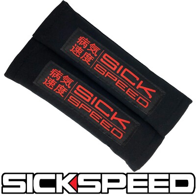 SICKSPEED SEAT BELT PADS RED | eBay