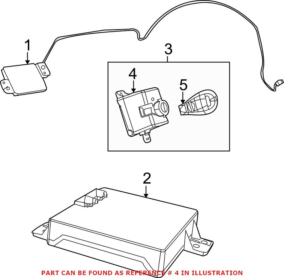 Genuine OEM Mopar Keyless Entry Receiver For Chrysler Town & Country ...