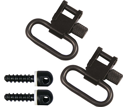 1" Quick Release Rifle Sling Swivels + 2 x Long Wood Screw Studs Gun ...