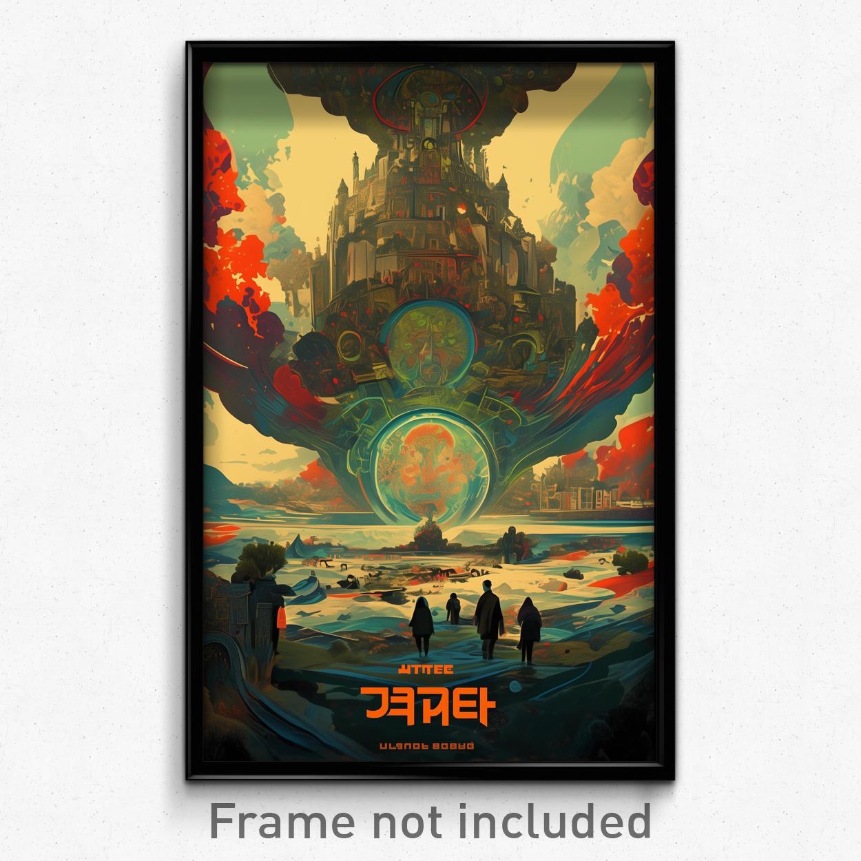 Hebrew Movie Poster - Tattered Berth (Israel Psychedelic Art Retro Film ...