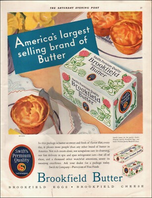 1931 Vintage ad Brookfield Butter Muffin saucer Art Very RARE 06/18/23 ...