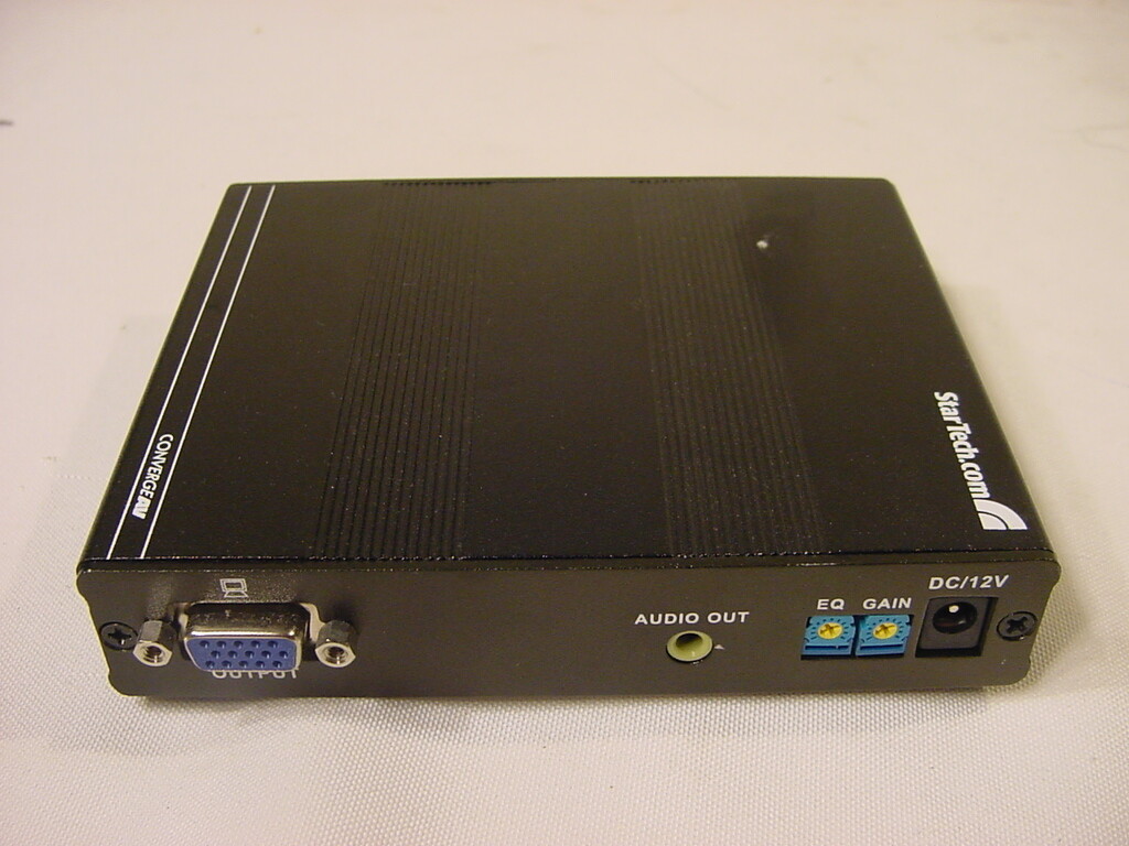 STARTECH.COM CONVERGE AV VGA AND AUDIO CAT 5 UTP LONG RANGE RECEIVER ...