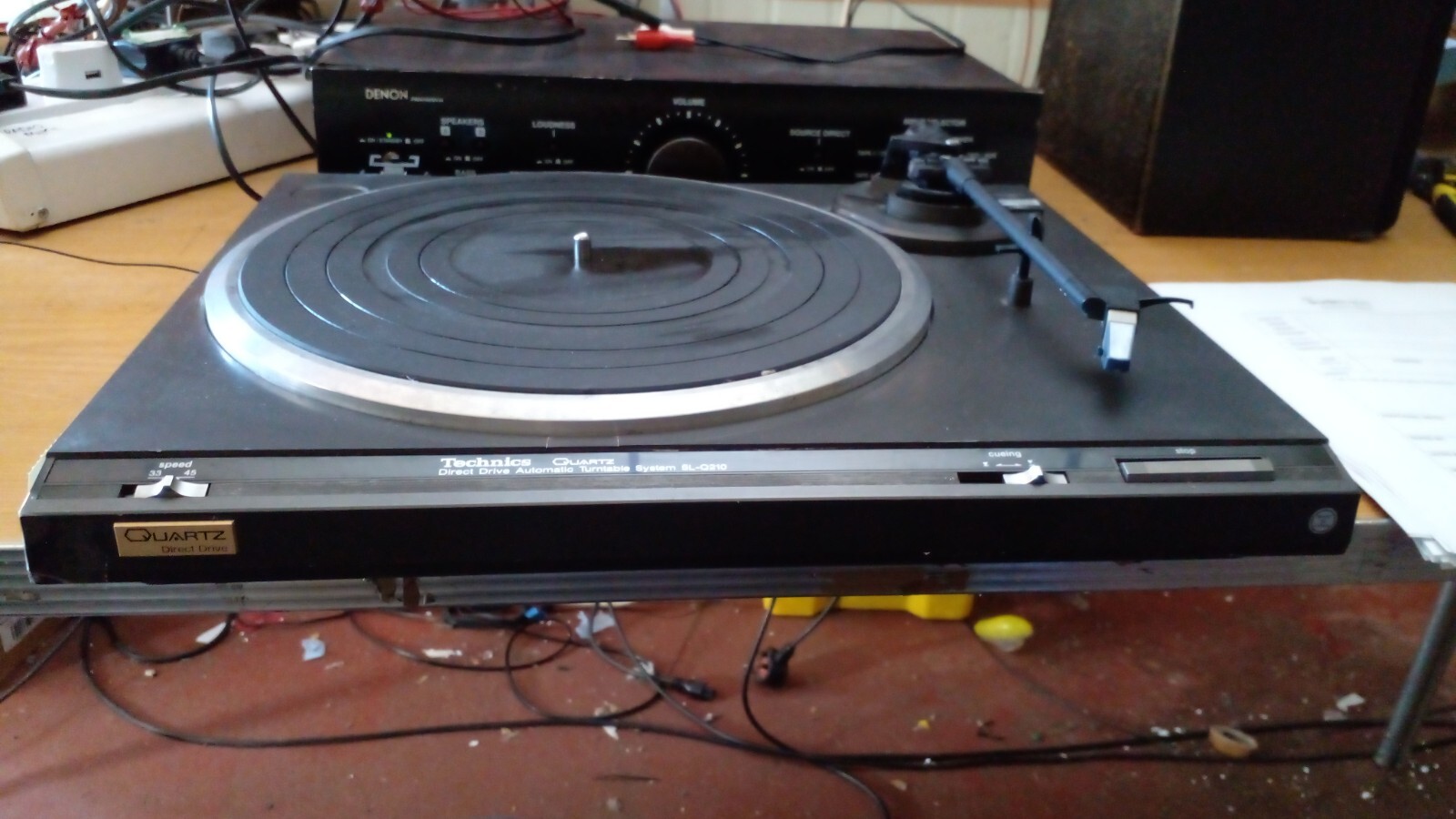 Technics Quartz, SL-Q210 Hi-fi turntable, direct drive w/ P30 headshell ...