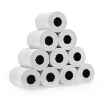 20 Rolls Thermal Paper Credit Card Machine Till Rolls 57x40mm Worldpay ...