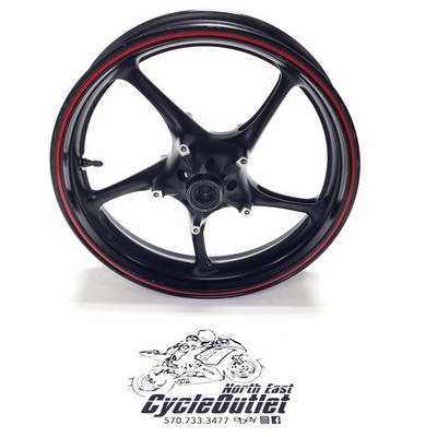 2014 08-16 YAMAHA YZF R6 OEM FRONT WHEEL RIM * MEASURED STRAIGHT | eBay