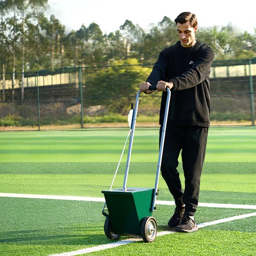 Dry Line Marker 2-Wheel 2 or 4 in Lines Heavy Duty Steel Chalker 25 lbs ...