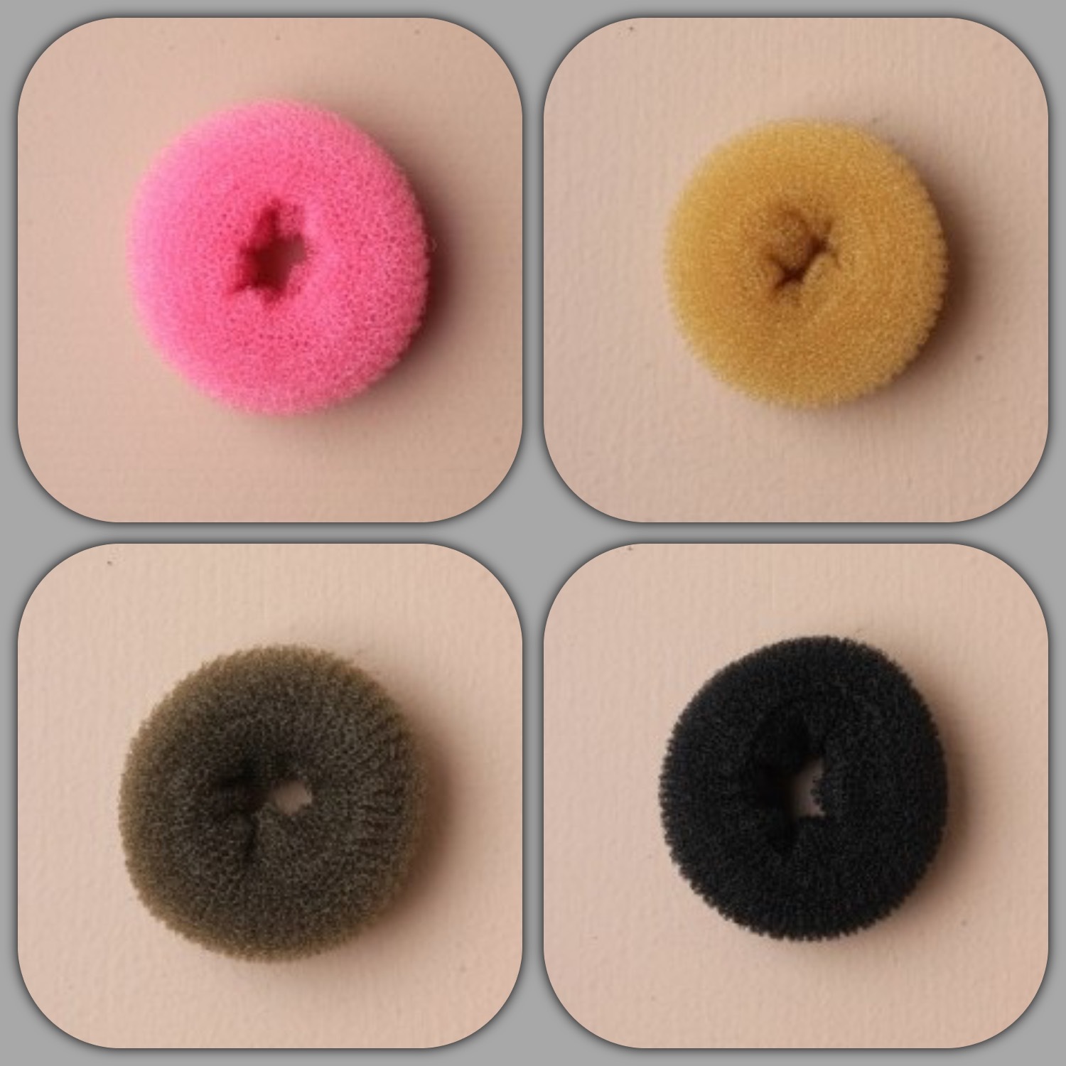 6-7CM SMALL HAIR BUN DONUT BUN FORM BUN SHAPER & BUN NETS FOR DANCE ...