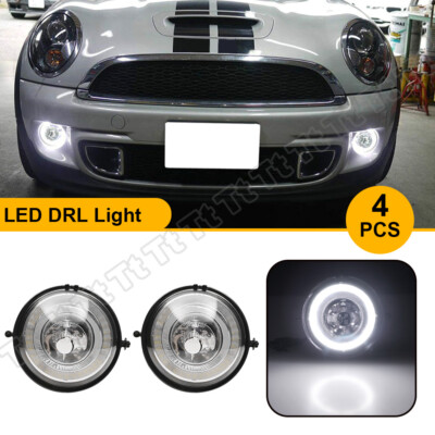 For Mini Cooper R55 R56 R57 R58 R59 R60 R61 White Led DRL Driving Fog ...