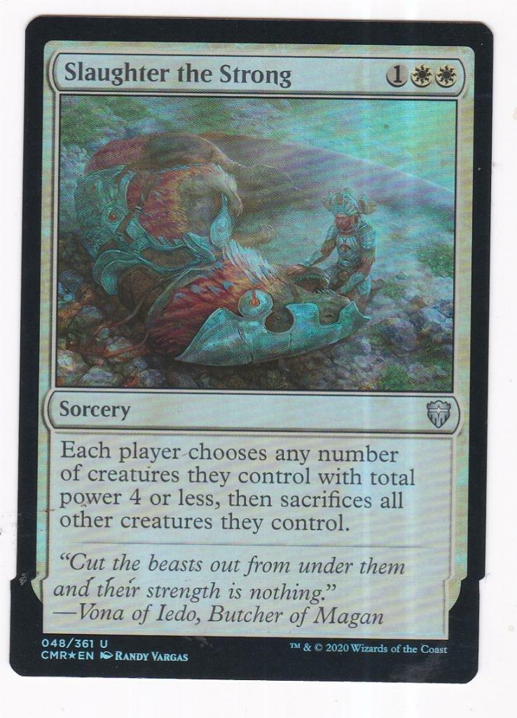 MTG: Commander Legends: Foil: Slaughter the Strong | eBay