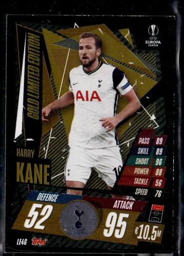 2020-21 Topps Match Attax UEFA #LE4G Harry Kane Limited Edition Gold | eBay
