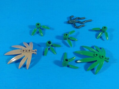 LEGO LOT OF GREENERY PIECES LEAVES TREE BUSH VEGETATION SHRUB PARTS ...