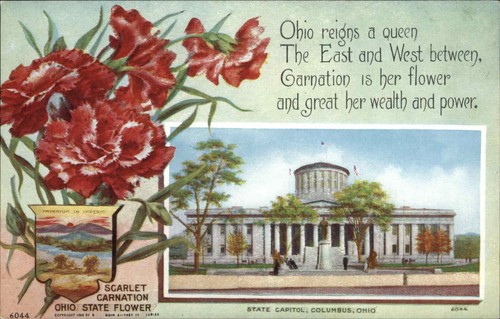 Columbus Ohio OH Flower Capitol Poem 1900s-10s Postcard | eBay