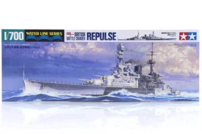 Tamiya 1/700 Scale British Battle Cruiser HMS Repulse Model Kit (31617 ...