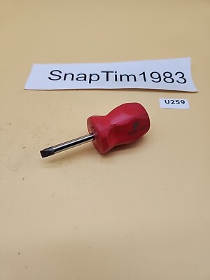 Snap On Tools USA RED Hard Grip Instinct Handle Stubby Screwdriver SHD1 ...