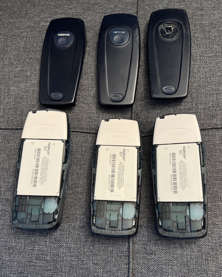 Lot Of 3 Nokia 6010 Blue Cell Phone ASIS | eBay UK