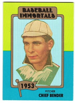 Chief Bender 1980 SSPC Baseball Immortals Card #64 | eBay