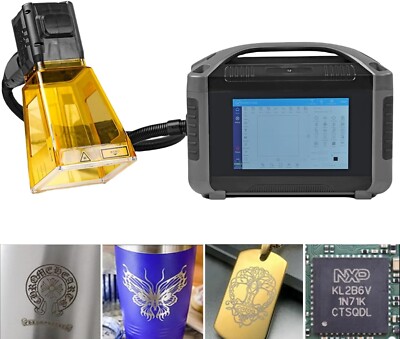SFX 50W Handheld Laser Marking Machine Laser Engraver with 100x100mm ...