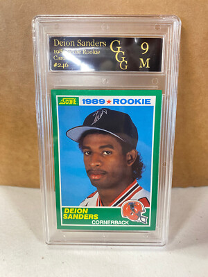 Deion Sanders 1989 Score Rookie Card GGG 9 | eBay