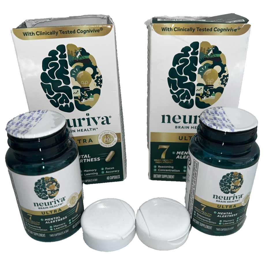 Neuriva Ultra Brain Health Mental Alertness Memory Focus 40 Capsules ...
